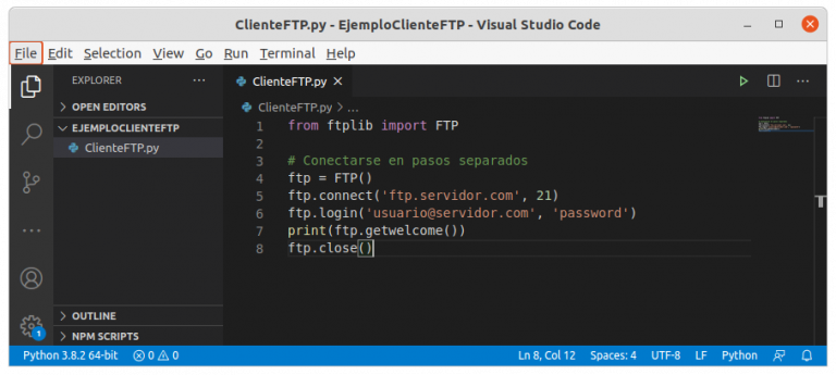 Cliente de FTP en Python - decodigo.com