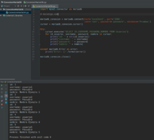 Python - Conexión a base de datos MariaDB - decodigo.com