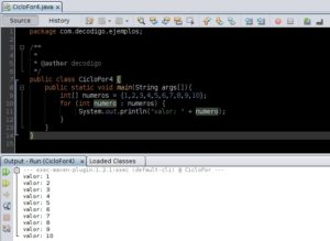 Java - El ciclo for - decodigo.com