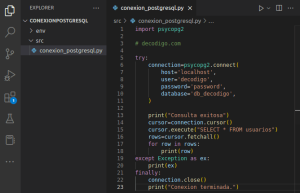 Python – Conexión a base de datos PostgreSQL - decodigo.com